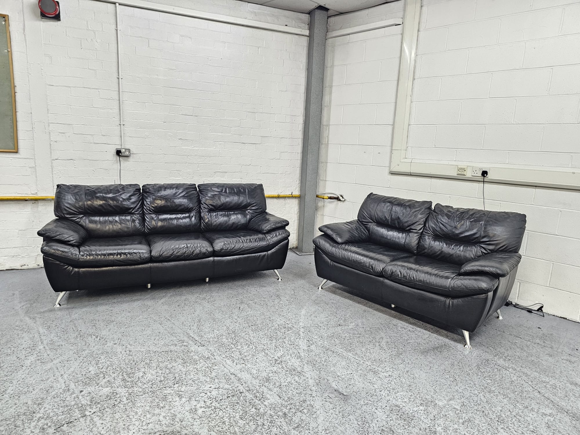Furniture village leather sofas store