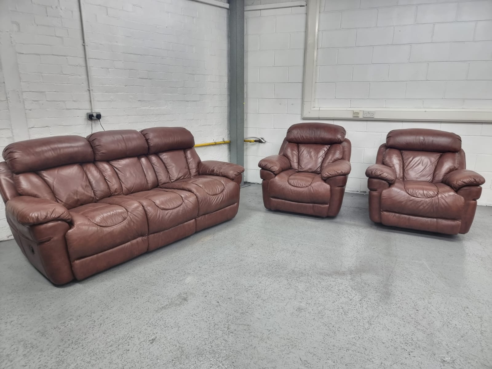 Dfs leather three piece suites store