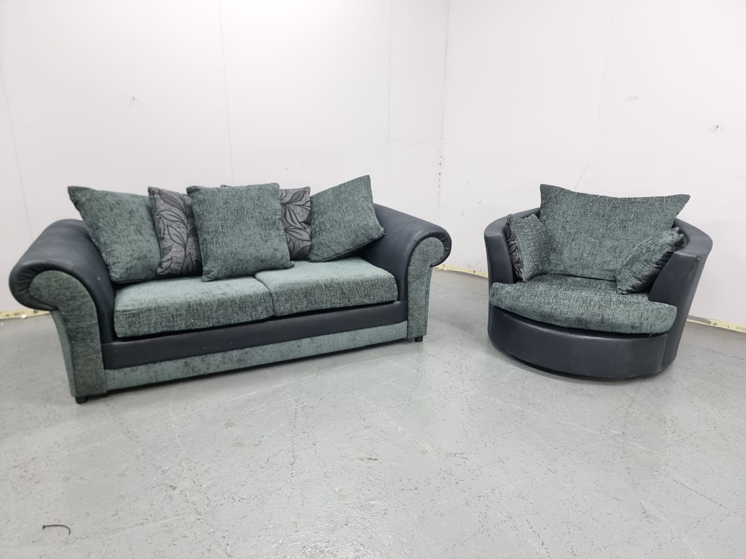 Sofa and swivel chair set store
