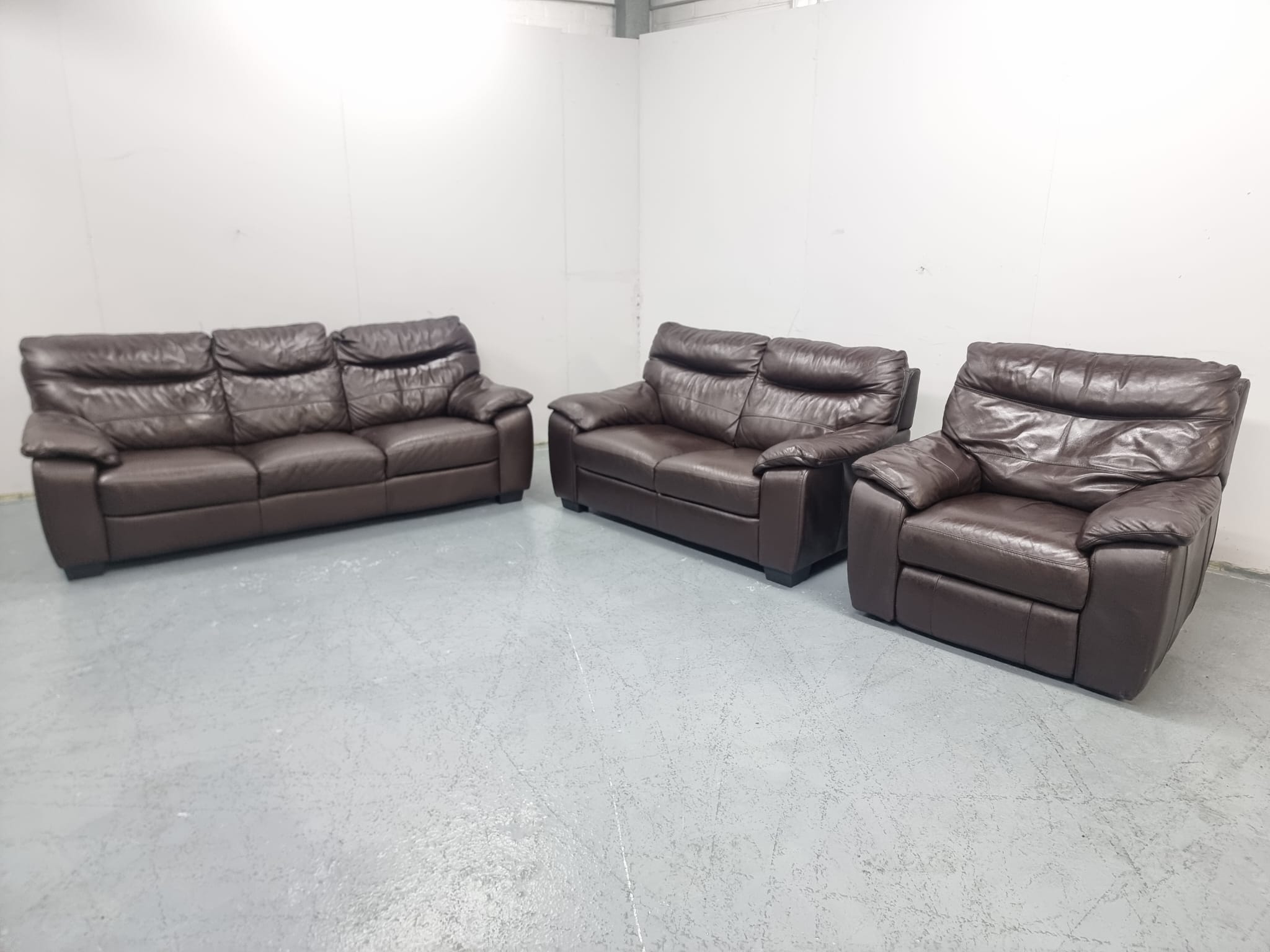 Full leather sofa store